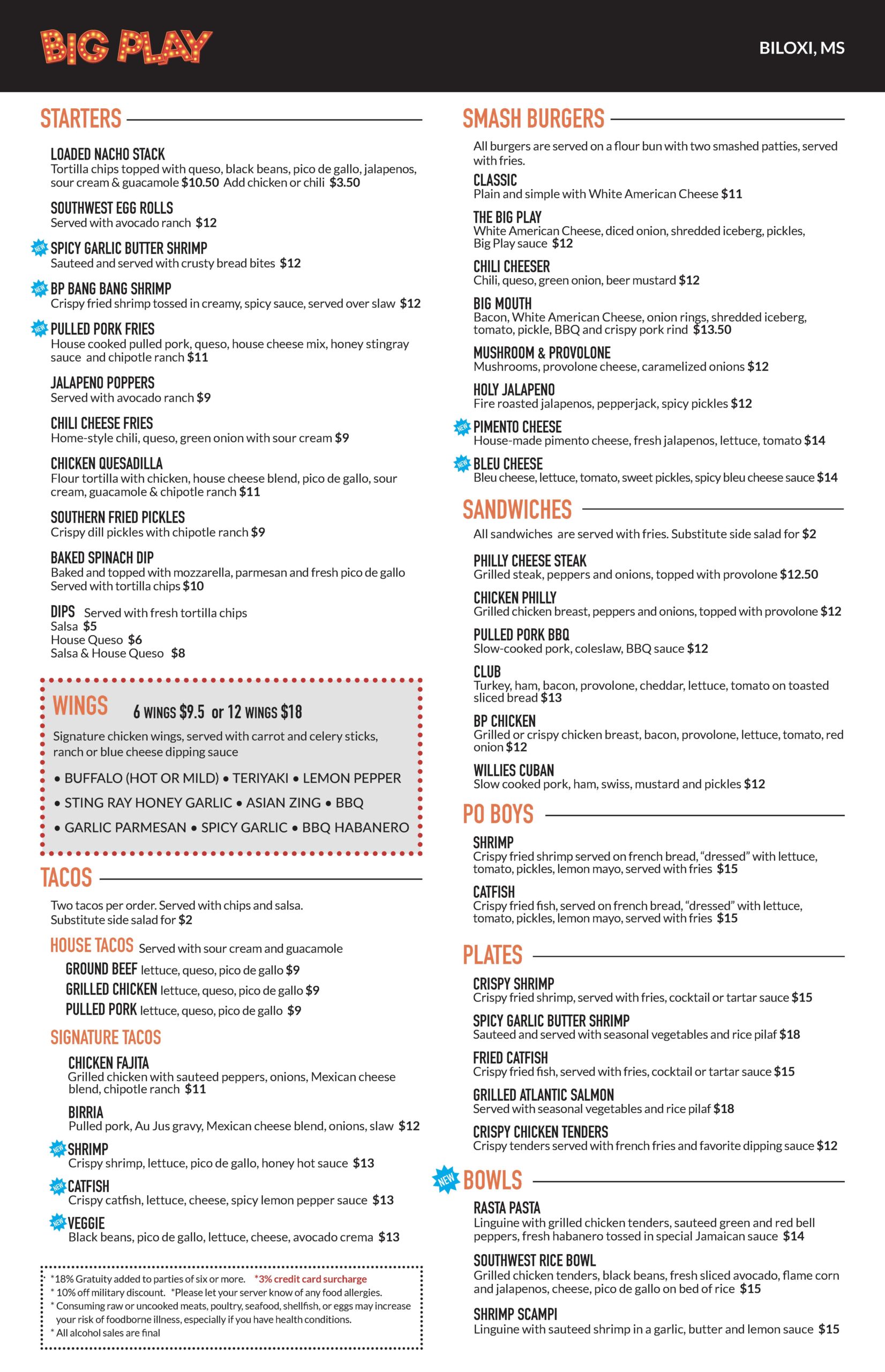 Eat & Drink – Big Play Entertainment Center Biloxi